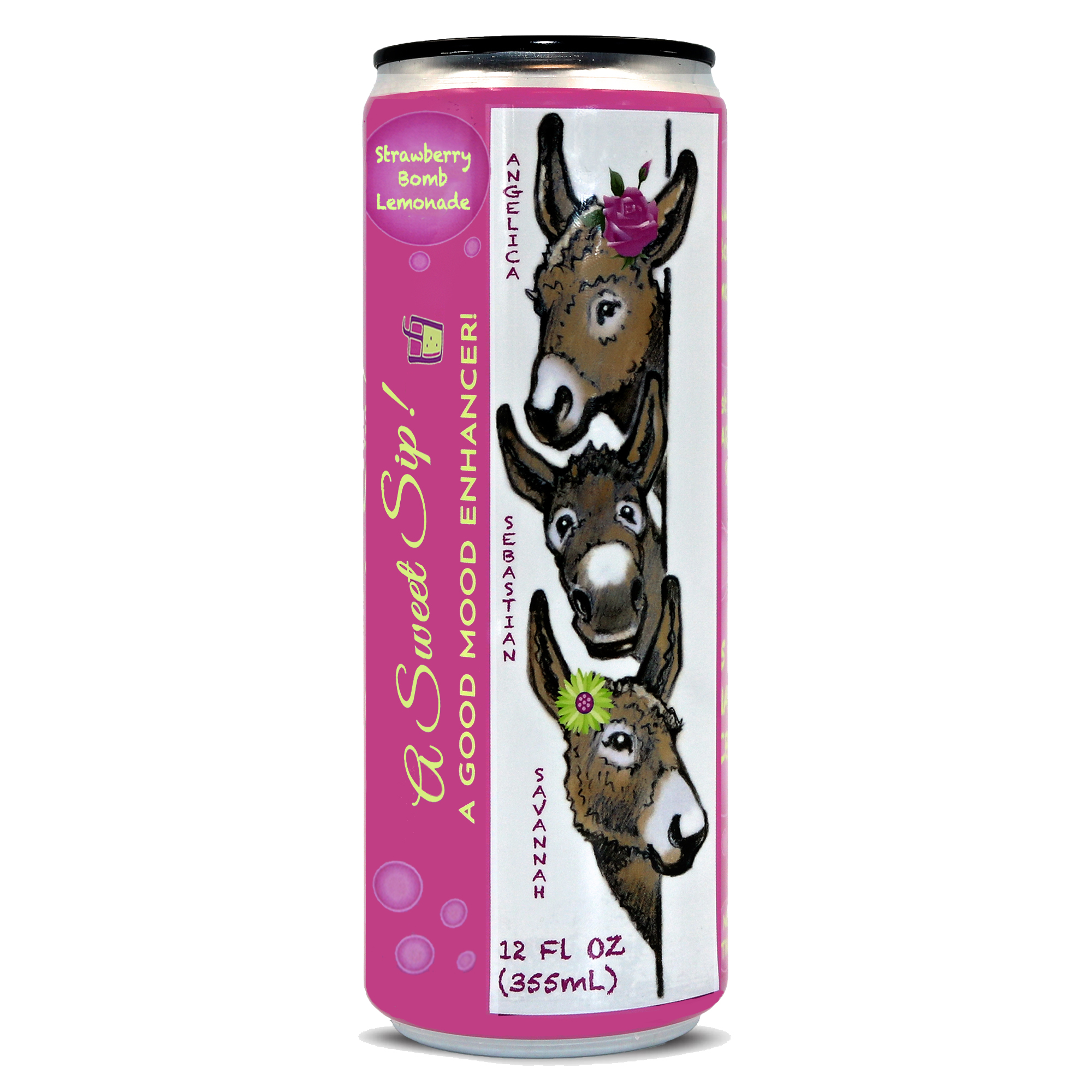 Strawberry Bomb Lemonade Sparkling Soda - A Sweet Sip!